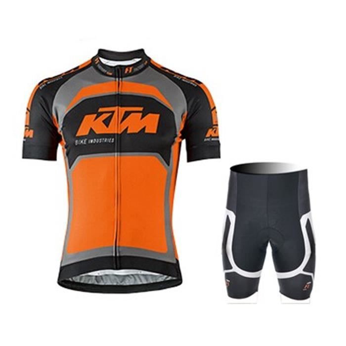 KTM-Ensemble de maillot de cyclisme pour hommes, vêtements de vélo de montagne, t-shirt de ...