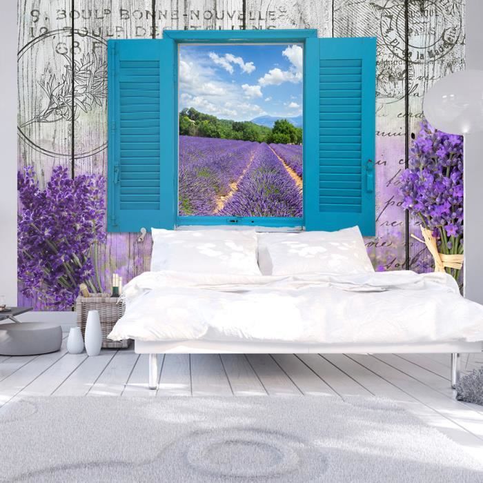 Papier peint Vintage et Retro Lavender Recollection 350x245 cm - Papier ...