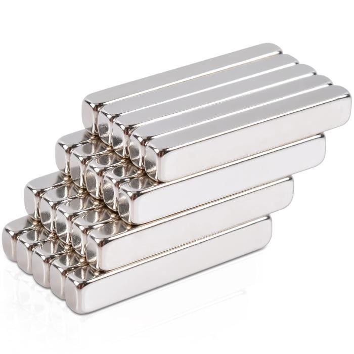 Aimants Néodyme Rectangulaires Aimant Frigo 40 X 10 X 3 Mm Aimants De ...