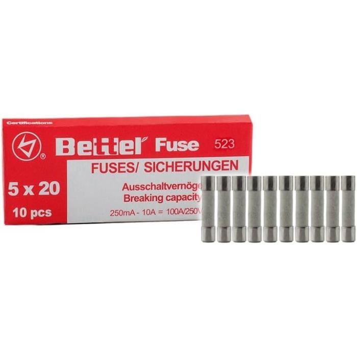 Fusible En Céramique 6,3A Rapide 5X20Mm 250V Flink Typ523 10-Pack 10 Pièces[J372] - Cdiscount ...