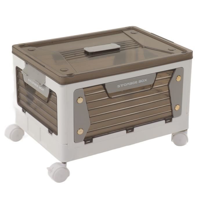 Bac de rangement pliant - TMISHION - Empilable - Avec roulettes ...