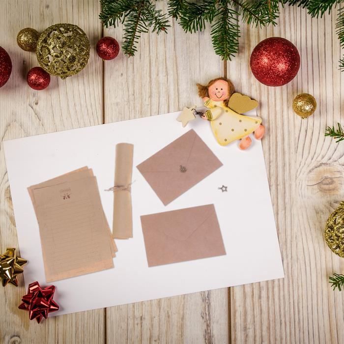 Vintage Christmas Greeting Letter Paper Set Gift Paper Envelope Set ...