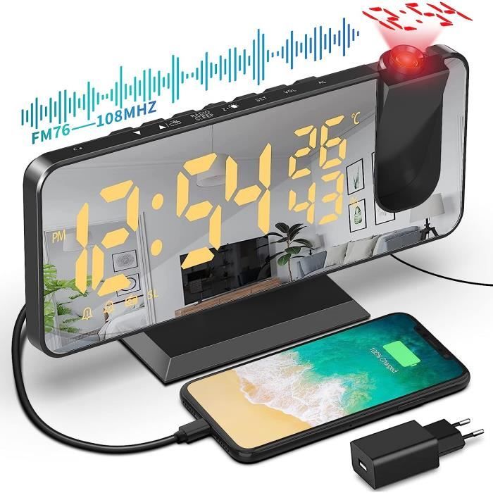 Radio Réveil Projecteur Plafond Reveil Projecteur Avec Radio Avec ...