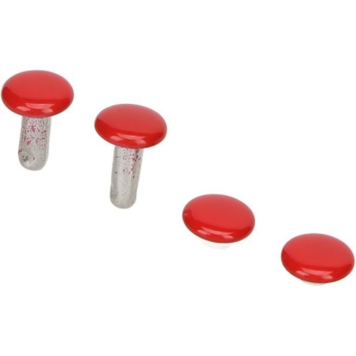 Rivets En Cuir, 500 Jeux De Rivets À Double Capuchon Galvanisés Pour La ...