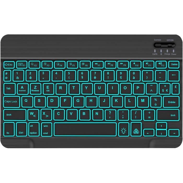 Clavier Tablette - Rétroéclairage Bluetooth Keyboard Pour Ipad Pro-Air ...