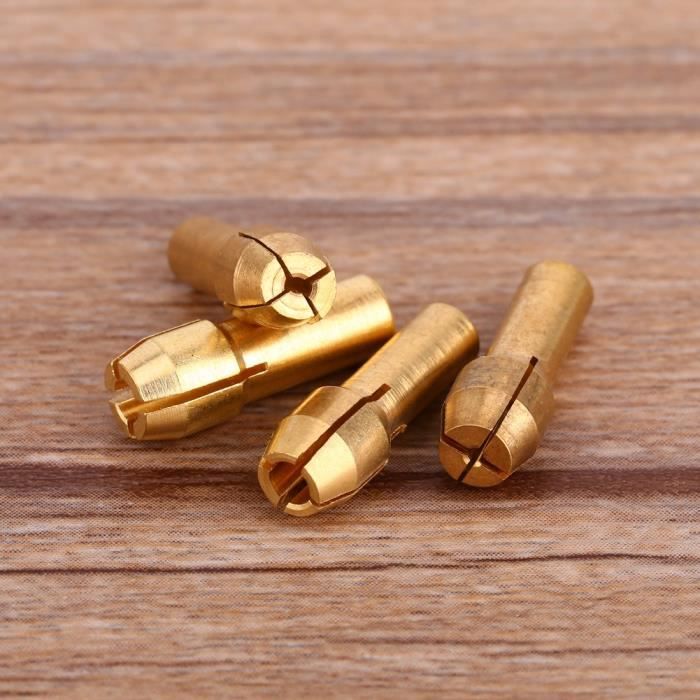 RHO-Mandrin en laiton 4 pièces outil rotatif multi-outils 1/1.6/2.35/3 ...