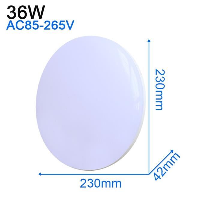 PLAFONNIER,A 36W-Cold white--LED panneau lampe LED plafonnier AC 85 ...