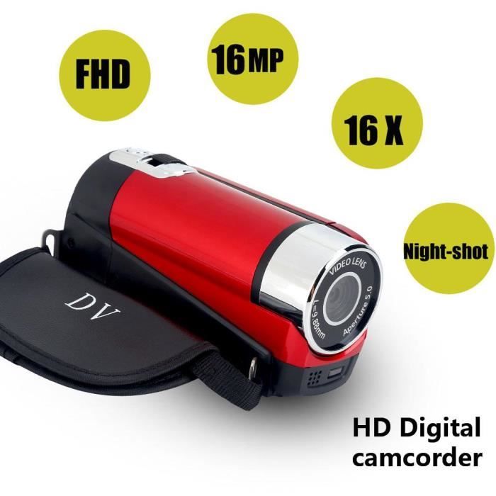 Caméscope numérique haute définition Full HD 270 ° Rotation 1080P 16X ...