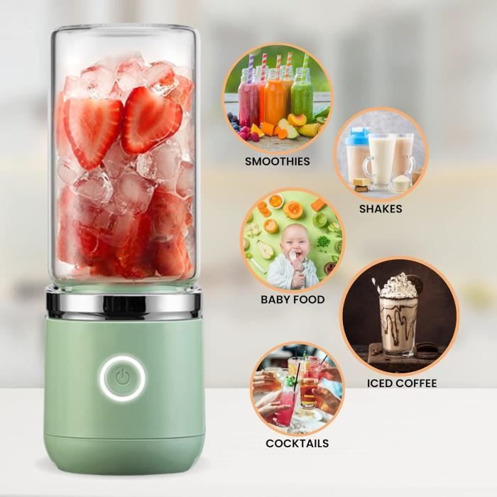 ® Blender 2.0 - Mini Mixeur Mobile - Smoothie Maker - Sans Fil Et ...