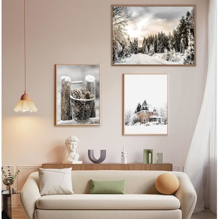 LAKSOL Tableau Decoration Murale Salon 5 Pièces Affiche Decoration Murale Set de Poster Premium ...