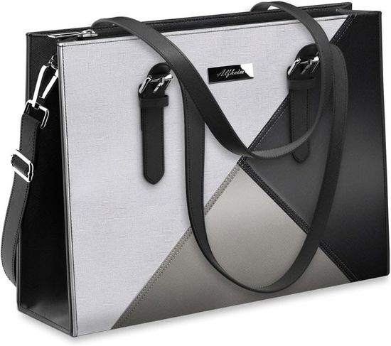 Femme Ordinateur Portable Tote Bag Femme Affaires Grand Bureau en cuir ...