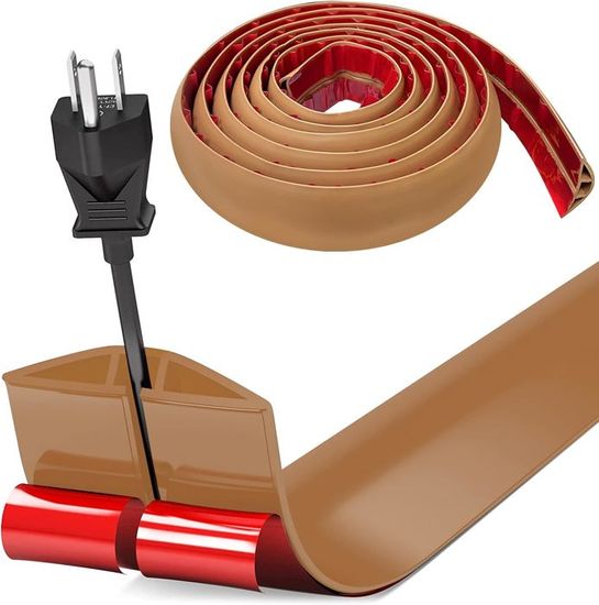 3M Cache Cable Sol, Petit Canal De Câble Flexible,Goulotte Passe Cable ...