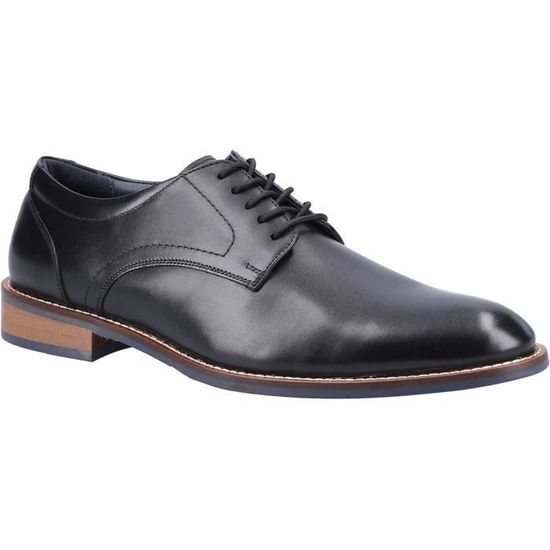 Chaussures En Cuir Noir À Lacets Pour Hommes Noir - Cdiscount Chaussures