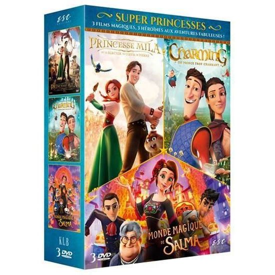 ESC EDITIONS Coffret Super Princesses 3 Films DVD - 3760247202496 - Cdiscount DVD