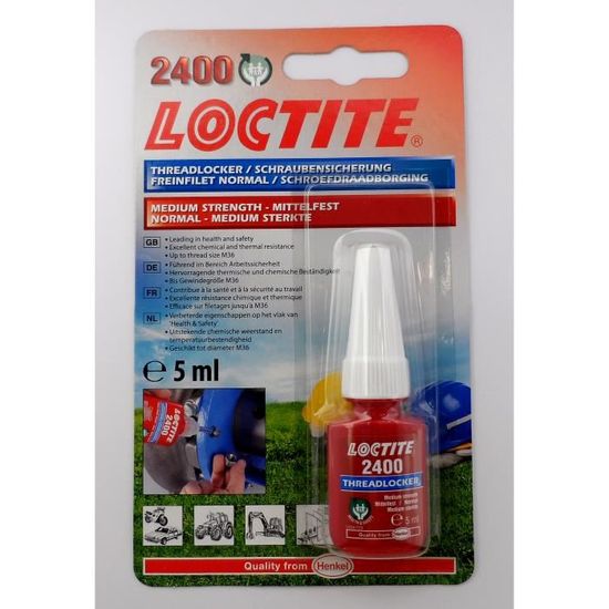 Henkel Loctite 2400, Freinfilet normal, 5ml - Cdiscount Bricolage