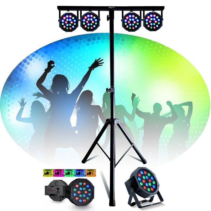Pack Lumière Pied Mooving Light & Sound ML-SUPPORT-DJLIGHT - 4 ...