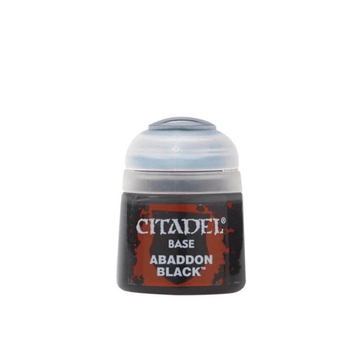 Peinture - CITADEL - Base Abaddon Black - 12mL - Noir - 4,6x4,5x5,4cm ...