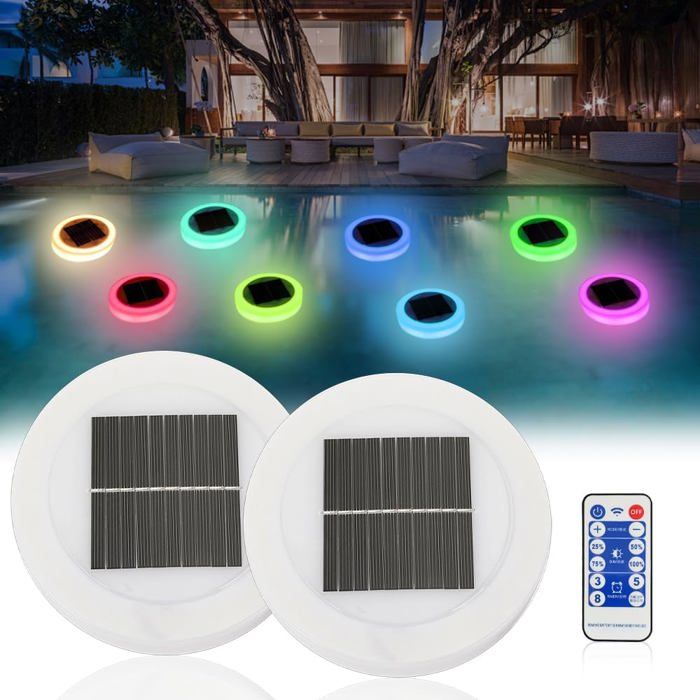 2 x LED Submersible Lights,Pool Lighting,IP65 Underwater Lights ...