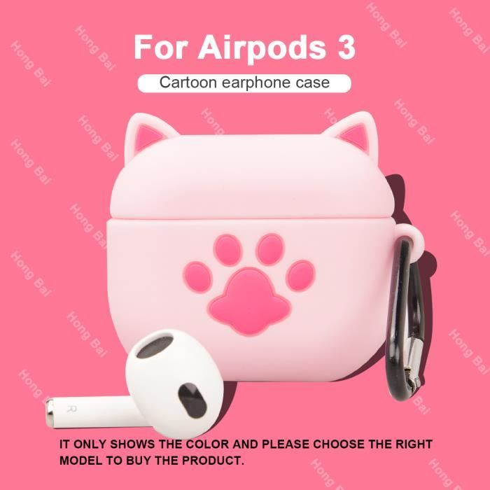 For New Airpods 3 - Nouveau boîtier Airpods en Silicone, mignon et ...