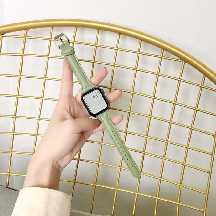 41mm Series 7 - vert avocat - Boucle en cuir de haute qualité pour ...