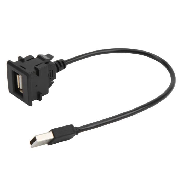 Ashata Câble de prise USB Extension de sortie USB pour fil de voiture ...
