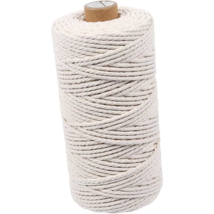 1 Rouleau De Corde D'Emballage Corde De Macramé Coton Corde De Macramé ...