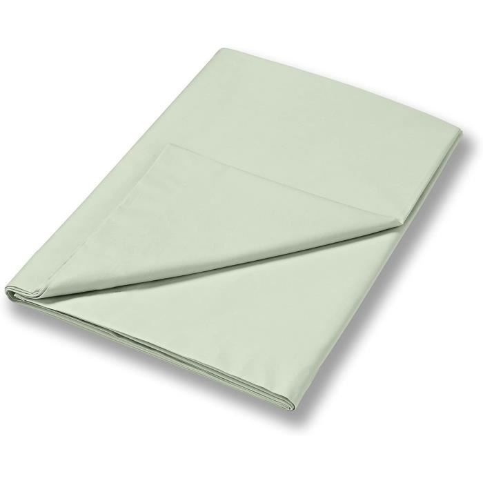 Drap Plat En Satin De Coton 400 Fils - Bianca - King Flat Sheet - Rose ...