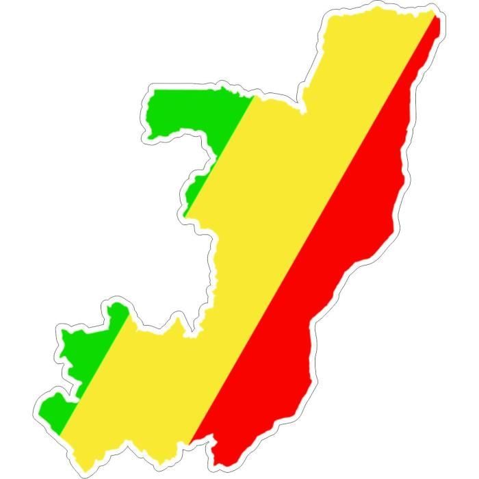 Autocollant sticker voiture drapeau congo rdc - Cdiscount Auto