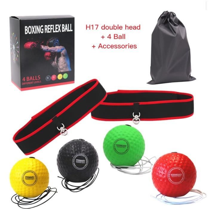 Jaune clair - Bande de tête de boxe réflexe, entraînement de vitesse de ...