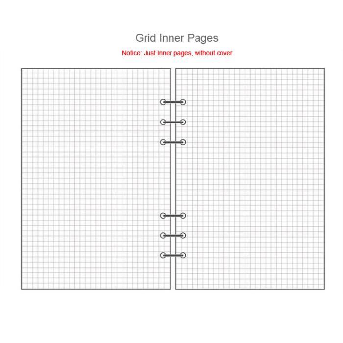 A6 - grille - Carnet De Notes De Recharge En Spirale De Format ...