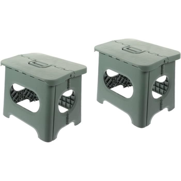 2 Pièces Chaises Pliantes Tabouret Pliable Tabouret En Plastique ...