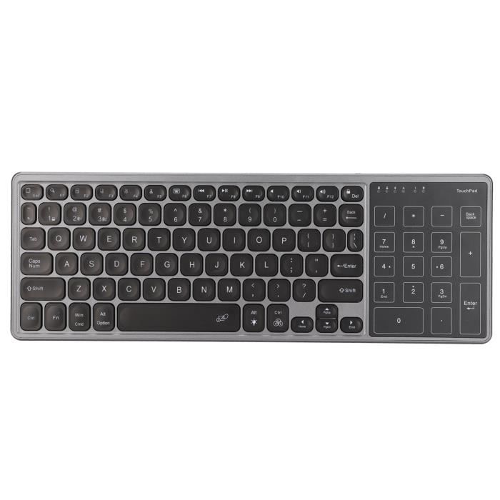 Clavier sans fil - GOTOTOP - Modèle portable - Rétroéclairé RVB ...
