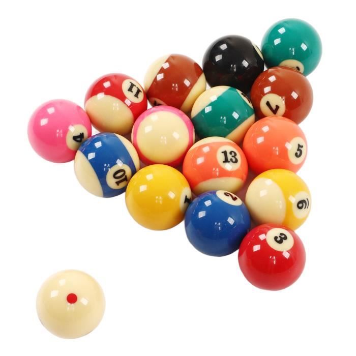 Hililand jeu de boules de billard 16 pièces boules de billard ensemble ...