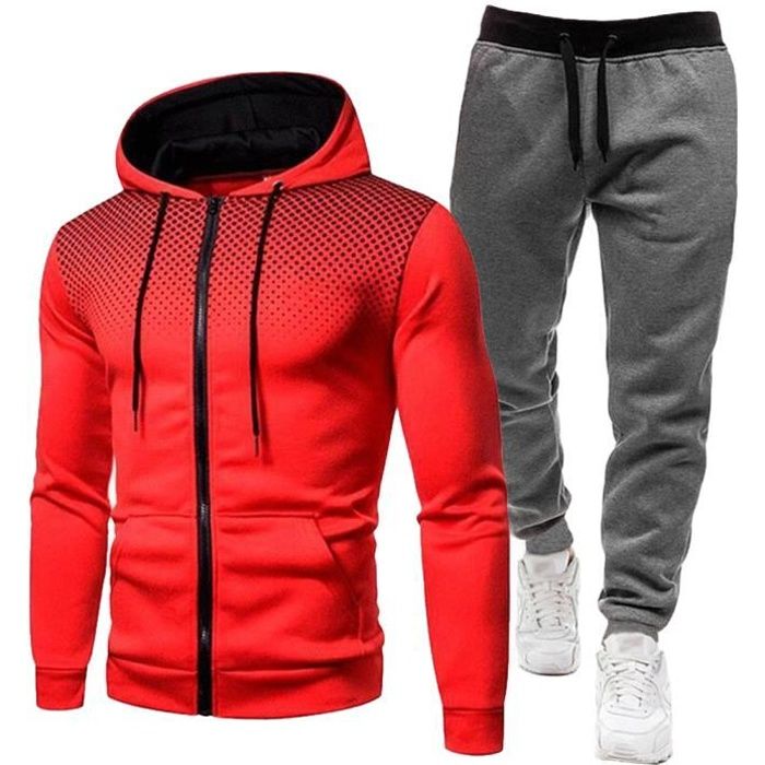Survêtement Homme Ensemble à Capuche et Pantalon de Sport Jogging ...