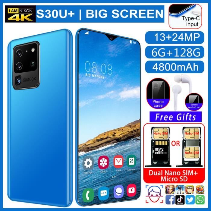 Bleu Version mondiale s30u 6GB 128GB Smartphone Snapdragon Octa Core ...