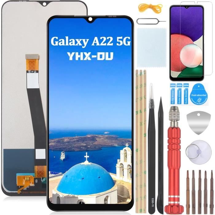 6.6" Noir Écran Complet Tactile Lcd De Rechange Pour Samsung Galaxy A22 5G Sm-A226B Lcd Display ...