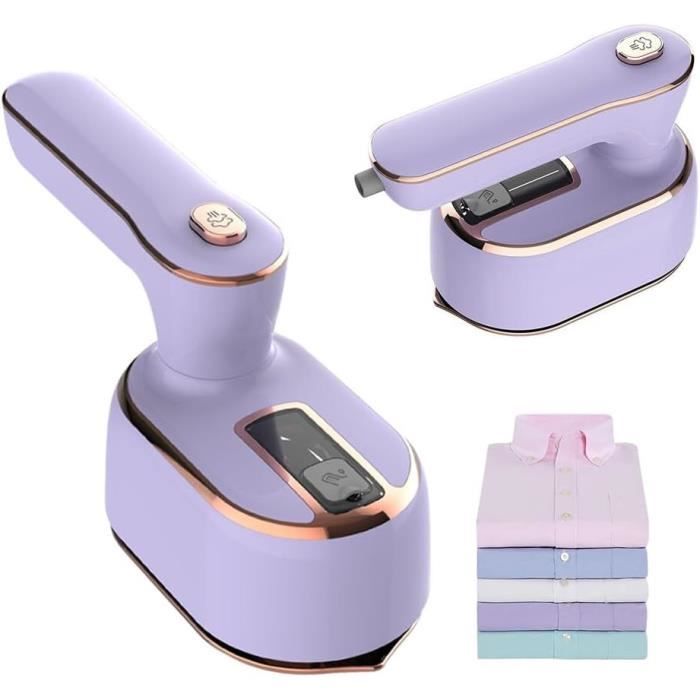 Mini Fer À Repasser, 1000W Mini Fer À Vapeur Portable, Pliable Fer À Repasser Steamer, Fer A ...