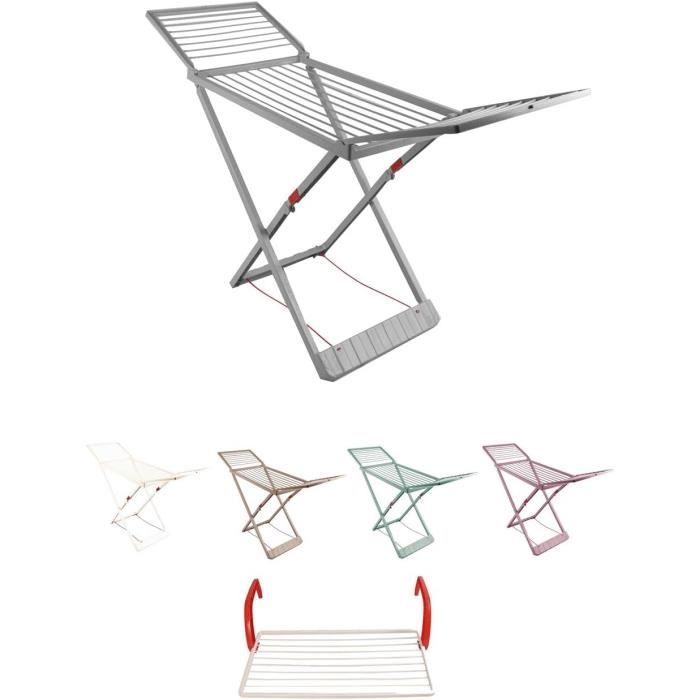 Jardin202 - Étendoir pliant en résine - Tendal Abattant Balcon pour ...