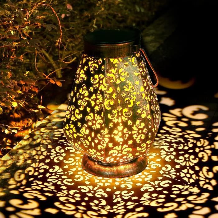 JOYCREATOR Lanterne solaire pour extérieur, lanterne solaire LED pour ...