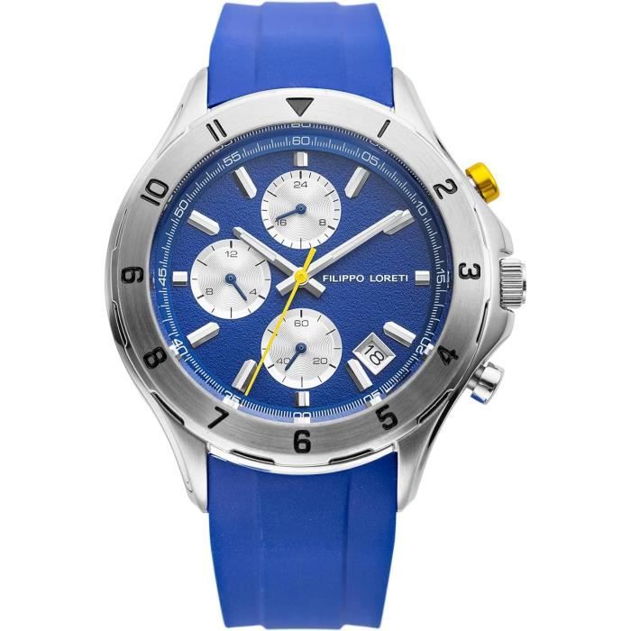 Pista - Montre Multifonction 42Mm |Résistance À L’Eau 100M Montre ...