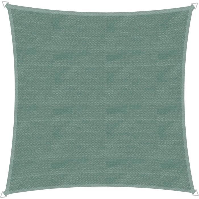 Voile d'ombrage carré Windhager Capri 10767 Vert Olive 4 x 4 m ...