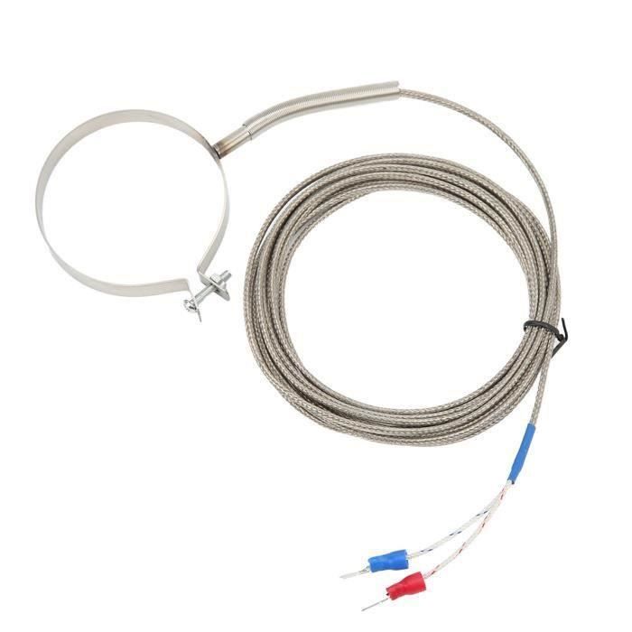 HX02136-thermocouple industriel Thermocouple en acier inoxydable de 60 mm 0-400 C Filetage de ...