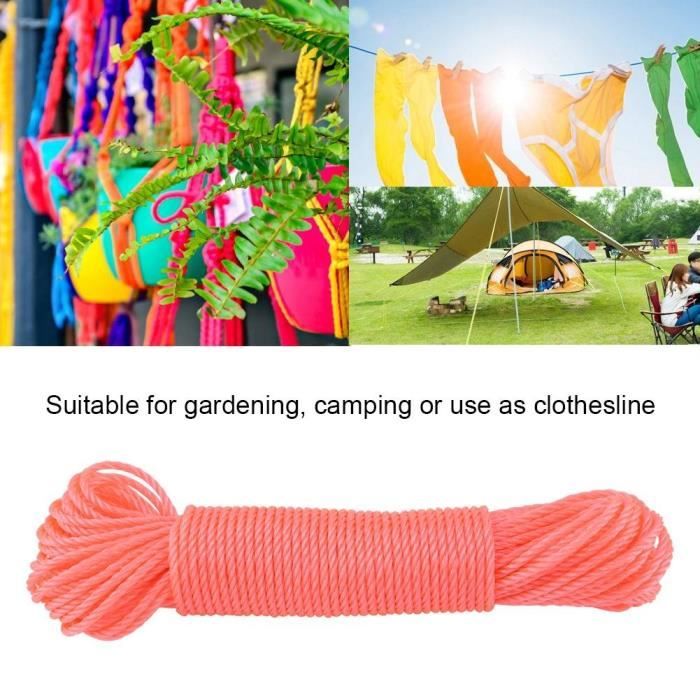 Duokon Corde à linge en nylon Corde Corde en Nylon 20m Corde Corde à ...