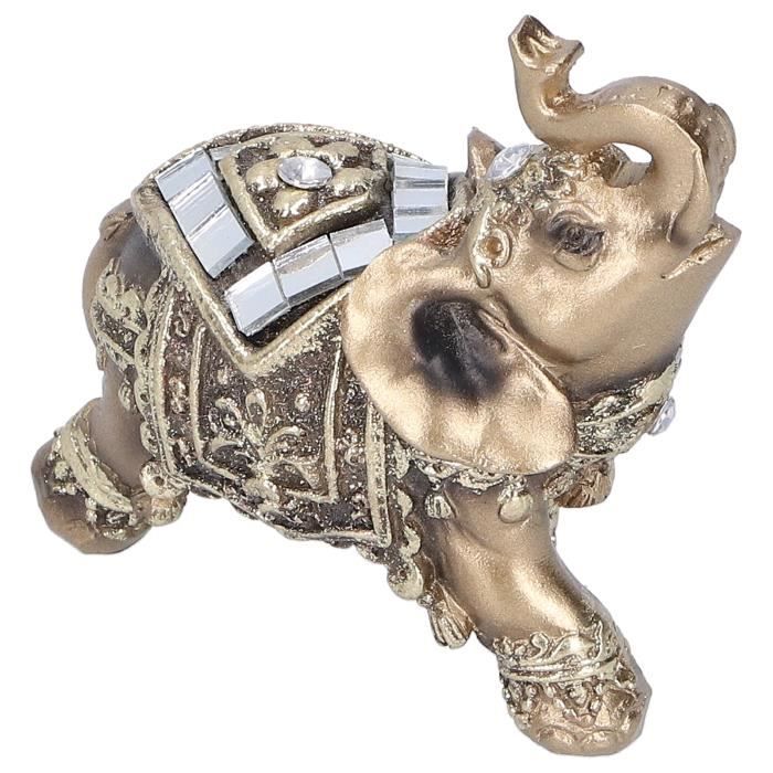 Figurine - ZJCHAO - Élément décoratif en résine - Or - 7x3.5x7 cm ...