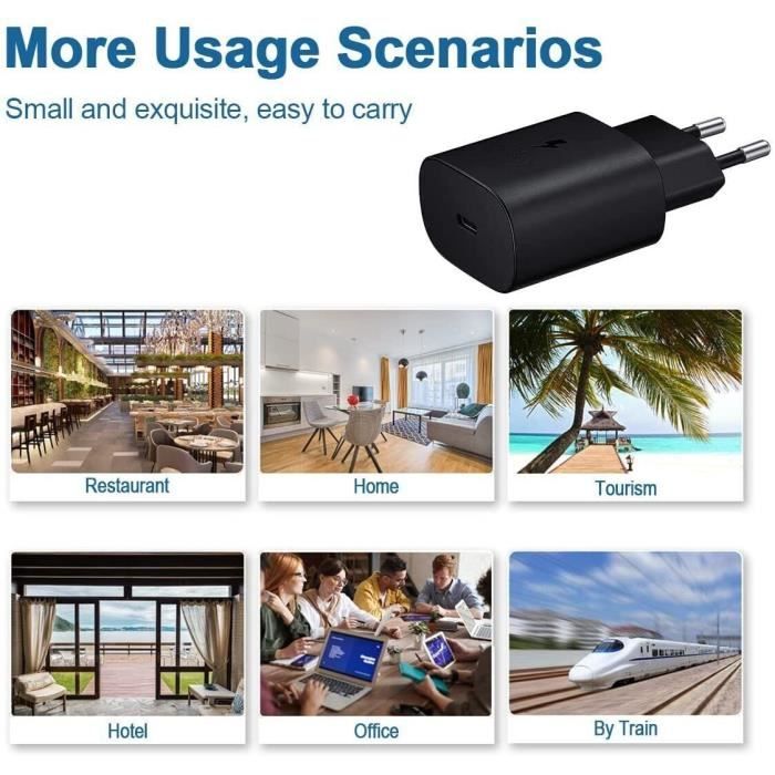 Chargeur - Samsung - EP-TA800N - 25W - USB Type C - Noir - Cdiscount ...