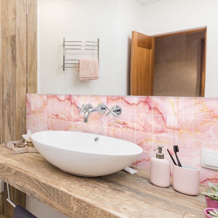 Sticker Mural Carrelage adhésif Cuisine Salle de Bain - 24 STICKERS ...
