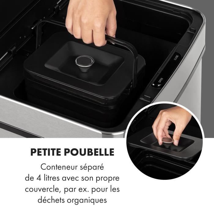 Klarstein Touchless Poubelle pour tri sélectif écologique 72 litres ...