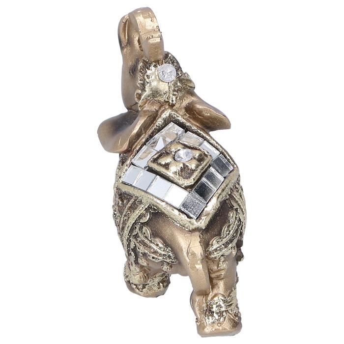 Figurine - ZJCHAO - Élément décoratif en résine - Or - 7x3.5x7 cm ...