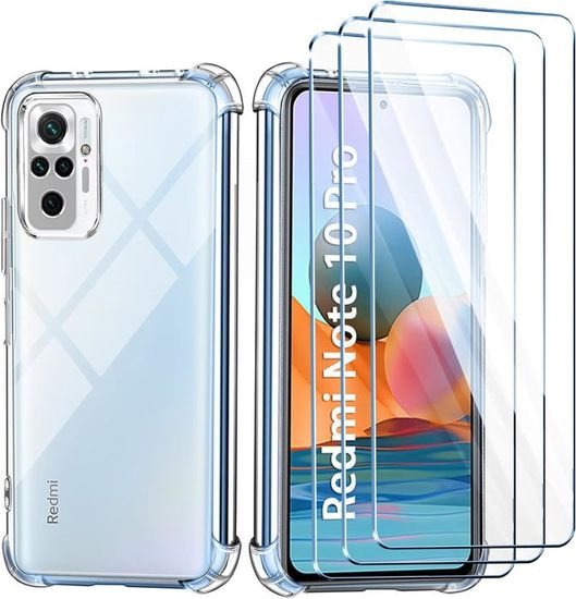 Coque Xiaomi Redmi Note 10 Pro MAX & Lot de 3 protecteurs d'écran en ...