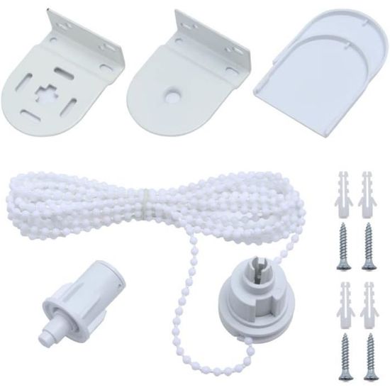 Youmen Kit De Fixations Pour Store Enrouleur De 32 Mm Avec Chaîne Perlée Et Vis Pour Fixer Des ...